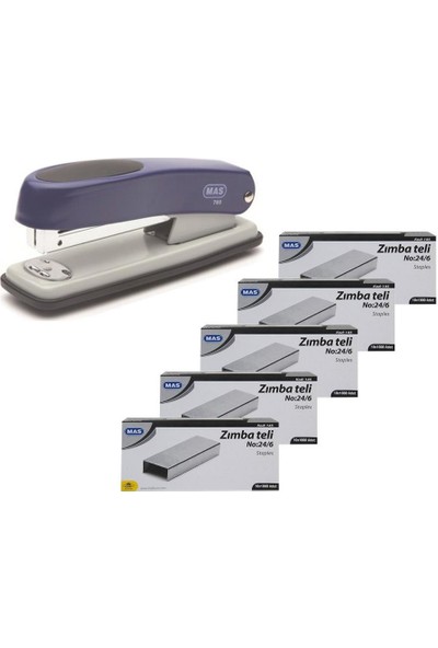Mas Zımba Makinesi 785 24/6 + Zımba Teli 5'li
