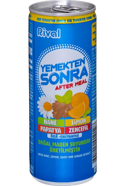 Rival Nane , Limon , Papatya ve Zencefil Aromalı Doğal Mineralli Içecek Rival Nane , Limon , Papatya ve Zencefil Aromalı Doğal Mineralli Içecek