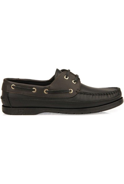 Rottenchill Erkek Deri Siyah Bağcıklı Klasik Ayakkabı