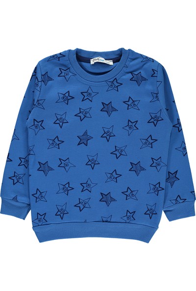 Civil Boys Erkek Çocuk Sweatshirt 2-5 Yaş Saks Mavisi