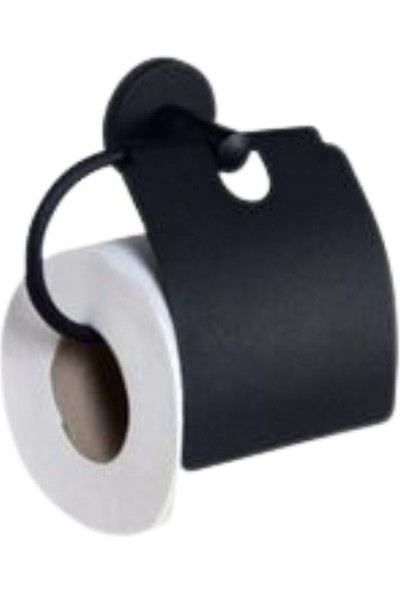 Maksipazar Siyah Wc Kapaklı Kağıtlık 15X5X13