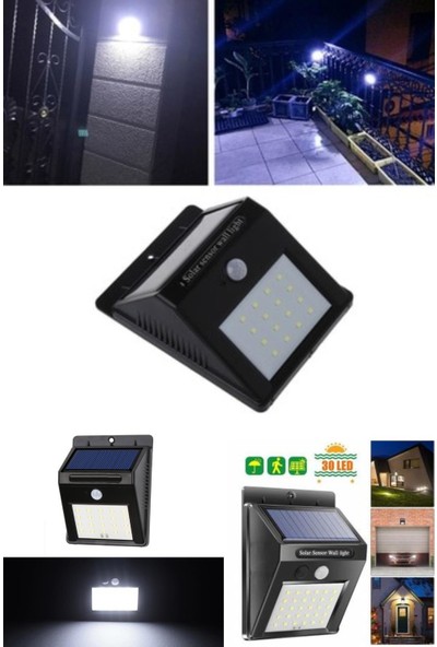 modernavm Sensörlü Solar Duvar Lambası 20 Ledli Aydınlatma modernavm Sensörlü Solar Duvar Lambası 20 Ledli Aydınlatma