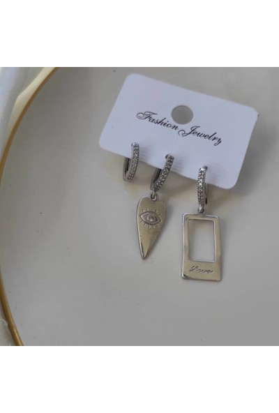 Atelier By Esra Üçlü Set Küpe