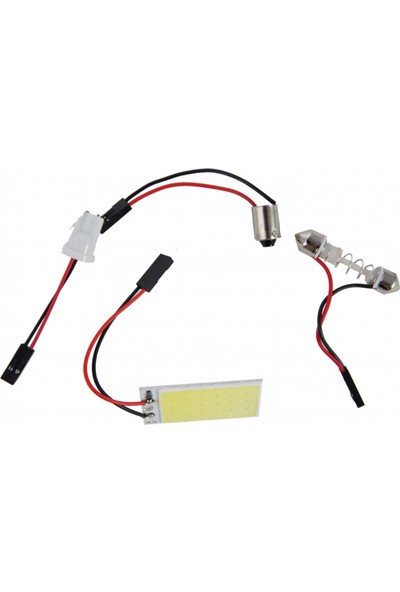 Otoban Tech Oto Tavan Torpido Aydınlatma Plaket T10 18 LED 12V Beyaz 200 Lümen Otoban Tech Oto Tavan Torpido Aydınlatma Plaket T10 18 LED 12V Beyaz 200 Lümen