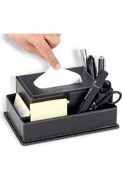 Mucito Peçetelikli Deri Kalemlik, Masaüstü Organizer, Şık Kalemlik
