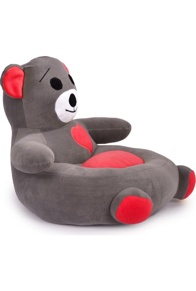 TOKKO Çocuk Bebek Ayıcık Peluş Koltuğu – Ayıcık Koltuk Gri Fuşya TOKKO Çocuk Bebek Ayıcık Peluş Koltuğu – Ayıcık Koltuk Gri Fuşya