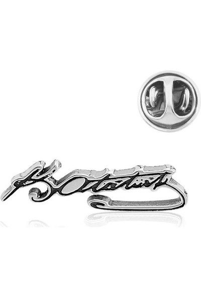 Ervanur 925 Ayar Gümüş Kemal Atatürk Imzalı Rozet Ervanur 925 Ayar Gümüş Kemal Atatürk Imzalı Rozet