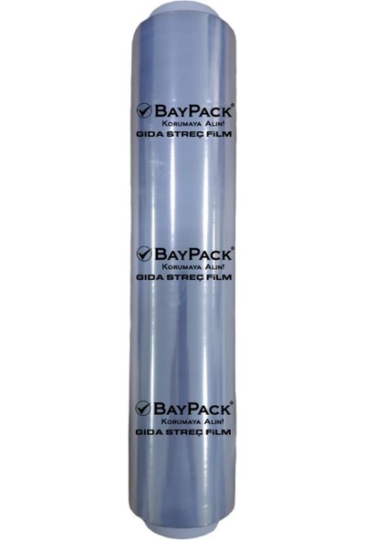 Baypack Polietilen Gıda Streç Film Şeffaf 30 cm 150 mt (1 Adet) Baypack Polietilen Gıda Streç Film Şeffaf 30 cm 150 mt (1 Adet)