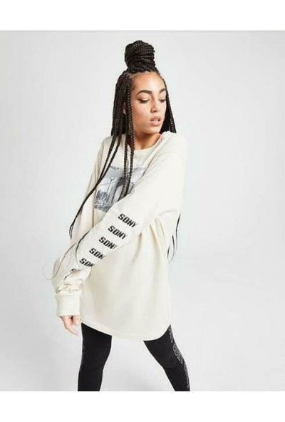 TK Fashion Kadın Beyaz Sweatshirt