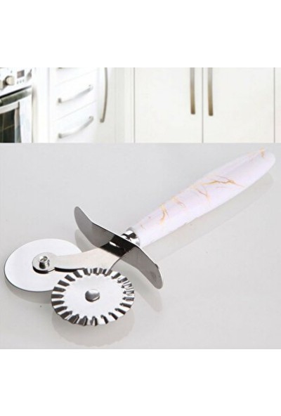 EbruliHomeArt Çift Başlıklı Pizza Mantı Hamur Kesici Pizza Ruleti Hamur Şekillendirici Mermer Desen EbruliHomeArt Çift Başlıklı Pizza Mantı Hamur Kesici Pizza Ruleti Hamur Şekillendirici Mermer Desen