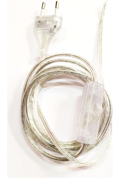 Renklipriz Arapuar Anahtarlı Fişli Kablo Lambader Abajur Kablosu