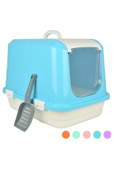 Flip Kapalı Lüx Kedi Tuvaleti Orta Üstten Açılır