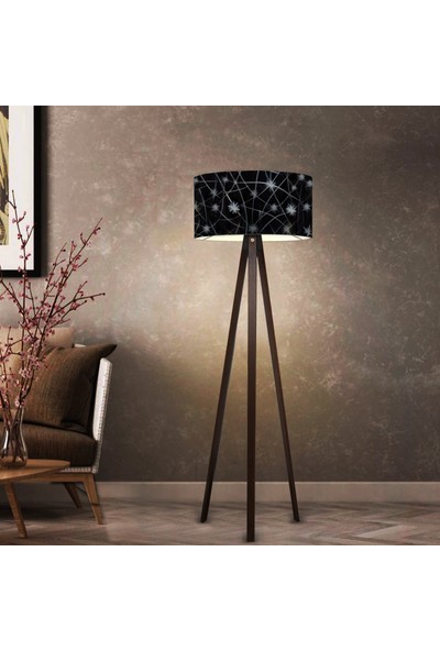 Homing Ahşap Gövdeli Lambader