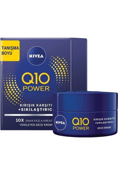 Nivea Q10 Plus Gece Kremi 50 ml Kırışık Karşıtı Nivea Q10 Plus Gece Kremi 50 ml Kırışık Karşıtı