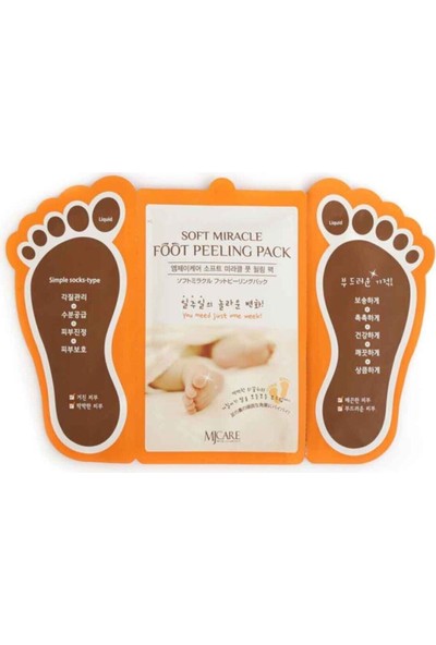 Mjcare Miracle Foot Peeling Pack - Çorap Tipi Ayak Peeling Maskesi Mjcare Miracle Foot Peeling Pack - Çorap Tipi Ayak Peeling Maskesi