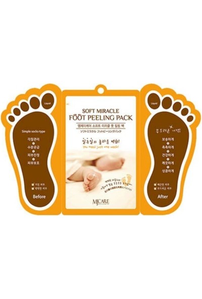 Mjcare Miracle Foot Peeling Pack-Çorap Tipi Ayak Peeling Maskesi MJ123 Mjcare Miracle Foot Peeling Pack-Çorap Tipi Ayak Peeling Maskesi MJ123