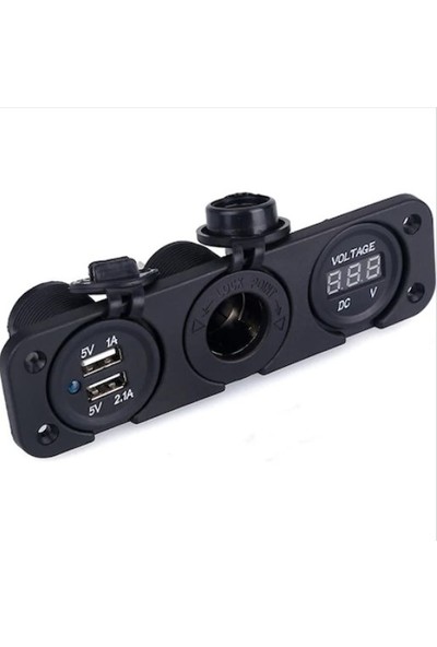 Sealux Marin Tekne Karavan Şarj USB Voltmetre Paneli