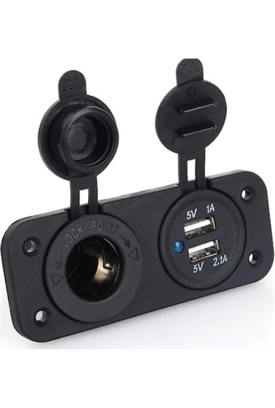 Sealux Marin Tekne Karavan Şarj - USB Soketi Paneli 12V