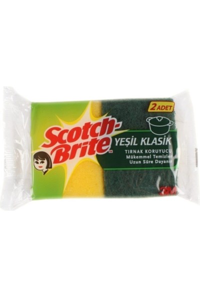 Scotch Brite Tırnak Koruyucu Sünger 2'li Scotch Brite Tırnak Koruyucu Sünger 2'li