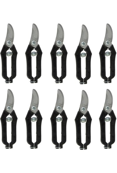 Zubizubi Göcen (10 Adet) Narenciye Üzüm Bağ Budama Makası Eğri Uçlu 18CM Siyah Zubizubi Göcen (10 Adet) Narenciye Üzüm Bağ Budama Makası Eğri Uçlu 18CM Siyah