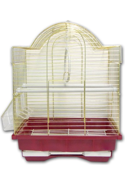 Dayang Iki Kapılı Kubbeli Muh.kafesi Gold 295 x 223 x 385 mm