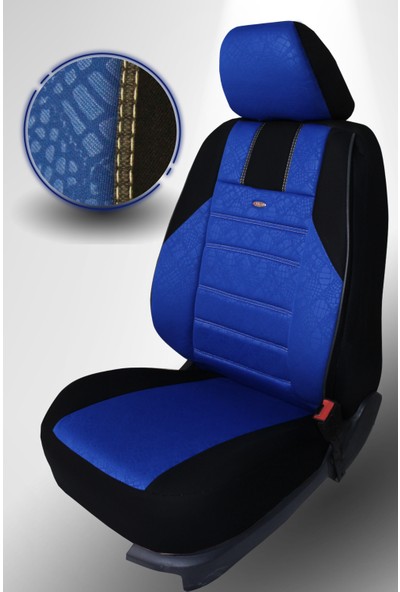 Tantex Diamond Serisi Universal Oto Koltuk Kılıfı Lacivert Siyah