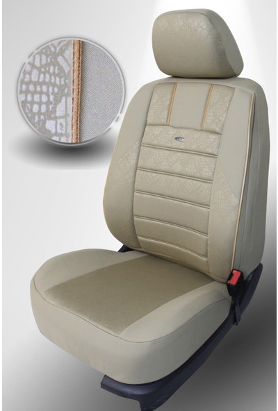 Tantex Diamond Serisi Universal Oto Koltuk Kılıfı Bej