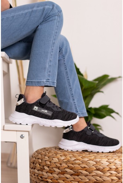 Wovs Çocuk Yüksek Taban Füme Spor Ayakkabı Yürüyüş - Koşu Ayakkabısı Wovs Çocuk Yüksek Taban Füme Spor Ayakkabı Yürüyüş - Koşu Ayakkabısı