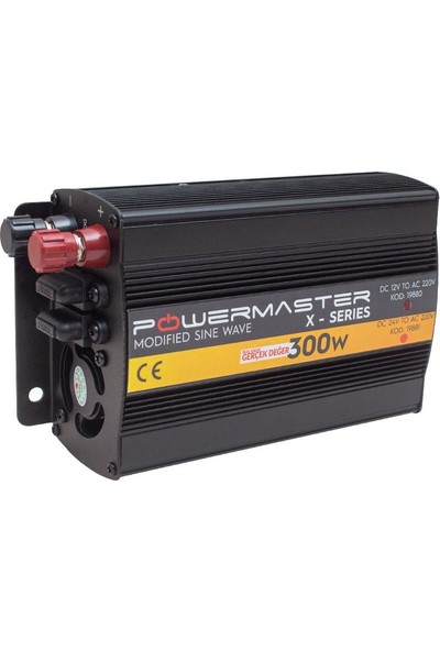 Powermaster 12-220V 12 Volt 300 Watt Modified Sinus Inverter PWR300-12 Powermaster 12-220V 12 Volt 300 Watt Modified Sinus Inverter PWR300-12