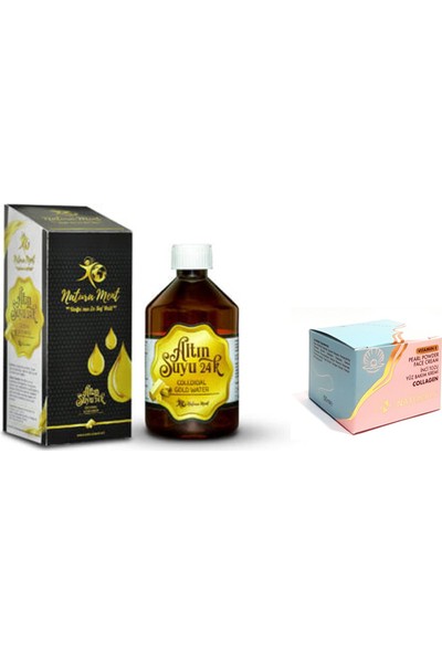 Natura Ment Naturament 40PPM Altın Suyu 250CC Inci Tozu Colagen 50ML Set Natura Ment Naturament 40PPM Altın Suyu 250CC Inci Tozu Colagen 50ML Set