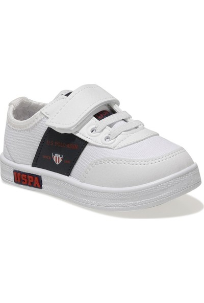 U.S. Polo Assn. Cameron Textıle 1fx Beyaz Erkek Çocuk Sneaker Ayakkabı