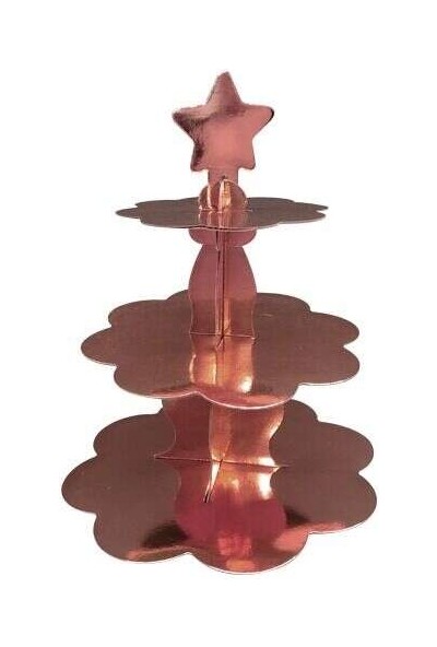 Parti Dünyası Rose Gold Cupcake Standı Parti Dünyası Rose Gold Cupcake Standı