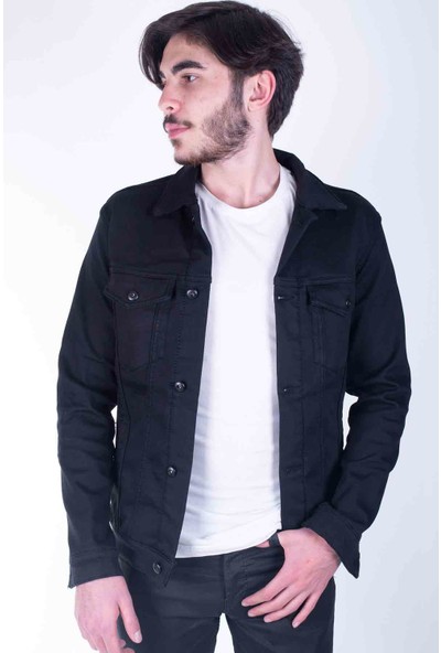Zenet Jeans Erkek Slimfit Siyah Içi Polarlı Kot Ceket Zenet Jeans Erkek Slimfit Siyah Içi Polarlı Kot Ceket