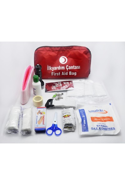 Orthosev İlk Yardım Çantası Boyunluklu (Trafik Yönetmeliğine Uygun) 25 x 15 cm