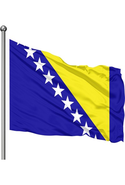 Asya Bayrak Raşhel Kumaş Bosna Hersek Bayrağı 70 x 105 cm Asya Bayrak Raşhel Kumaş Bosna Hersek Bayrağı 70 x 105 cm