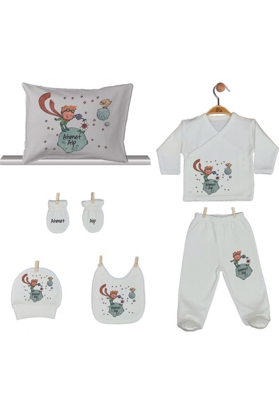 Pia Baby Gl 2014 Isme Özel Küçük Prens Yastık Zıbın Set Pia Baby Gl 2014 Isme Özel Küçük Prens Yastık Zıbın Set