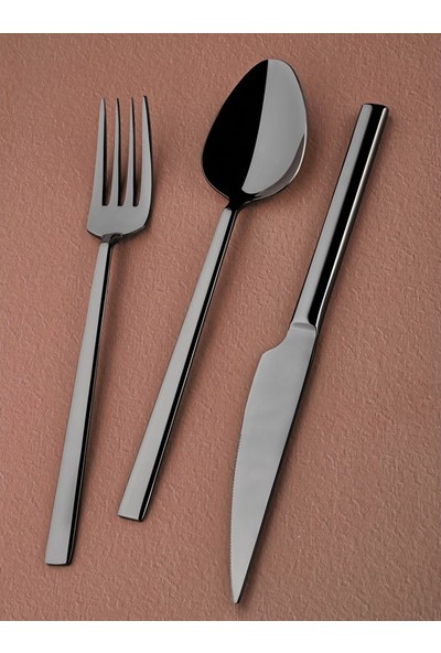 Sıla Füme 72 Parça Çatal Kaşık Bıçak Çeyiz Seti Sıla Füme 72 Parça Çatal Kaşık Bıçak Çeyiz Seti