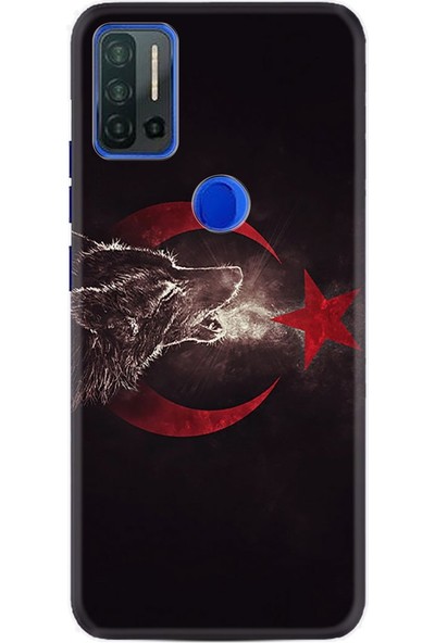 Kılıfland Reeder P13 Blue Max Pro Kılıf Desenli Silikon Kılıf Kurt ve Ay Yıldız 1403 Kılıfland Reeder P13 Blue Max Pro Kılıf Desenli Silikon Kılıf Kurt ve Ay Yıldız 1403