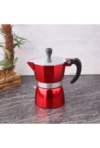 Tohana Moka Cezve 3 Fincanlık 180ML Kırmızı THN-74943