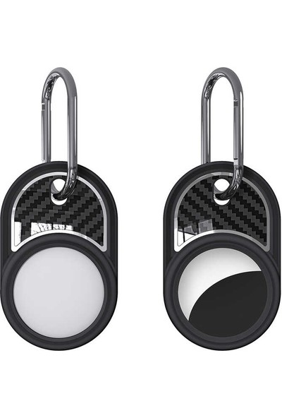 Fibaks Apple Airtag Uyumlu Kılıf Anahtarlık Ince Ufak Karbon Fiber Görünümlü Silikon Fibaks Apple Airtag Uyumlu Kılıf Anahtarlık Ince Ufak Karbon Fiber Görünümlü Silikon