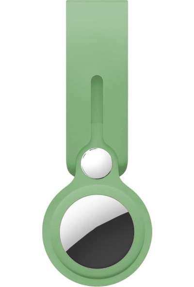 Fibaks Apple Airtag Uyumlu Kılıf Anahtarlık Askılı Tam Koruma Klasik Yumuşak Silikon