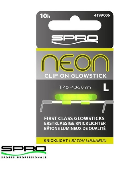 Spro Neon Klipsli Işık Çubuğu Yeşil (Büyük)