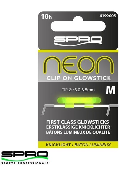Spro Neon Klipsli Işık Çubuğu Yeşil (Orta) 1/1