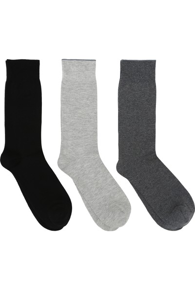 Moduna Göre Moda 3'lü Erkek Düz Soket Çorap Set Moduna Göre Moda 3'lü Erkek Düz Soket Çorap Set