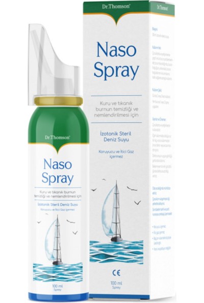 Dr. Thomson Naso Spray Izotonik Steril Deniz Suyu 100 ml Dr. Thomson Naso Spray Izotonik Steril Deniz Suyu 100 ml