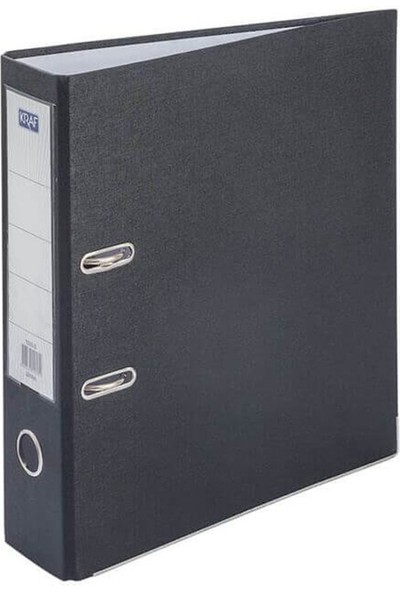 Kraf Geniş Plastik Klasör Siyah 30'lu