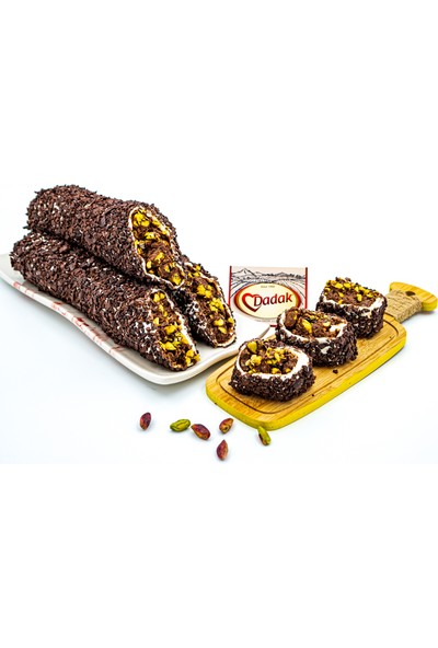 Dadak Bitter Çikolata Kaplamalı Antep Fıstıklı Atom Lokum 250 gr Dadak Bitter Çikolata Kaplamalı Antep Fıstıklı Atom Lokum 250 gr