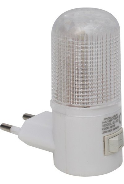 Powermaster QL-102 Ledli Anahtarlı Gece Lambası 0.5W Powermaster QL-102 Ledli Anahtarlı Gece Lambası 0.5W