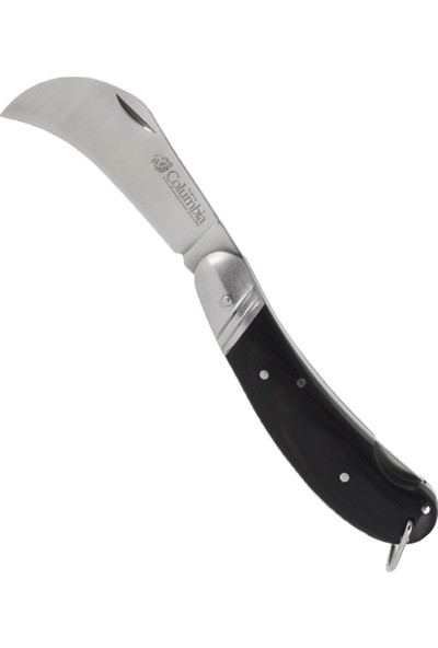 Columbia 7451 Vaccin Black Eğri Uçlu Kablo Aşı Bağ Çakısı