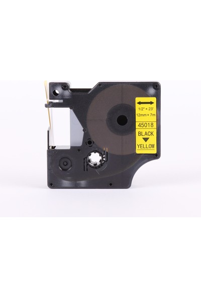 Cestag D1 Etiket Sarı Üzerine Siyah Plastik Etiket 12MM x 7mt Cestag D1 Etiket Sarı Üzerine Siyah Plastik Etiket 12MM x 7mt